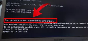 VGA Card Not Supported by UEFI Driver | Why Your PC Won't Recognize ...